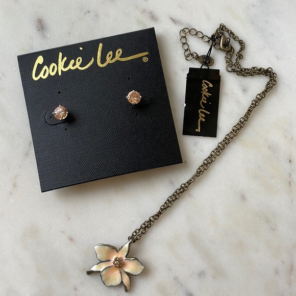 Cookie Lee | Jewelry | Cookie Lee Necklace And Earring Set | Poshmark